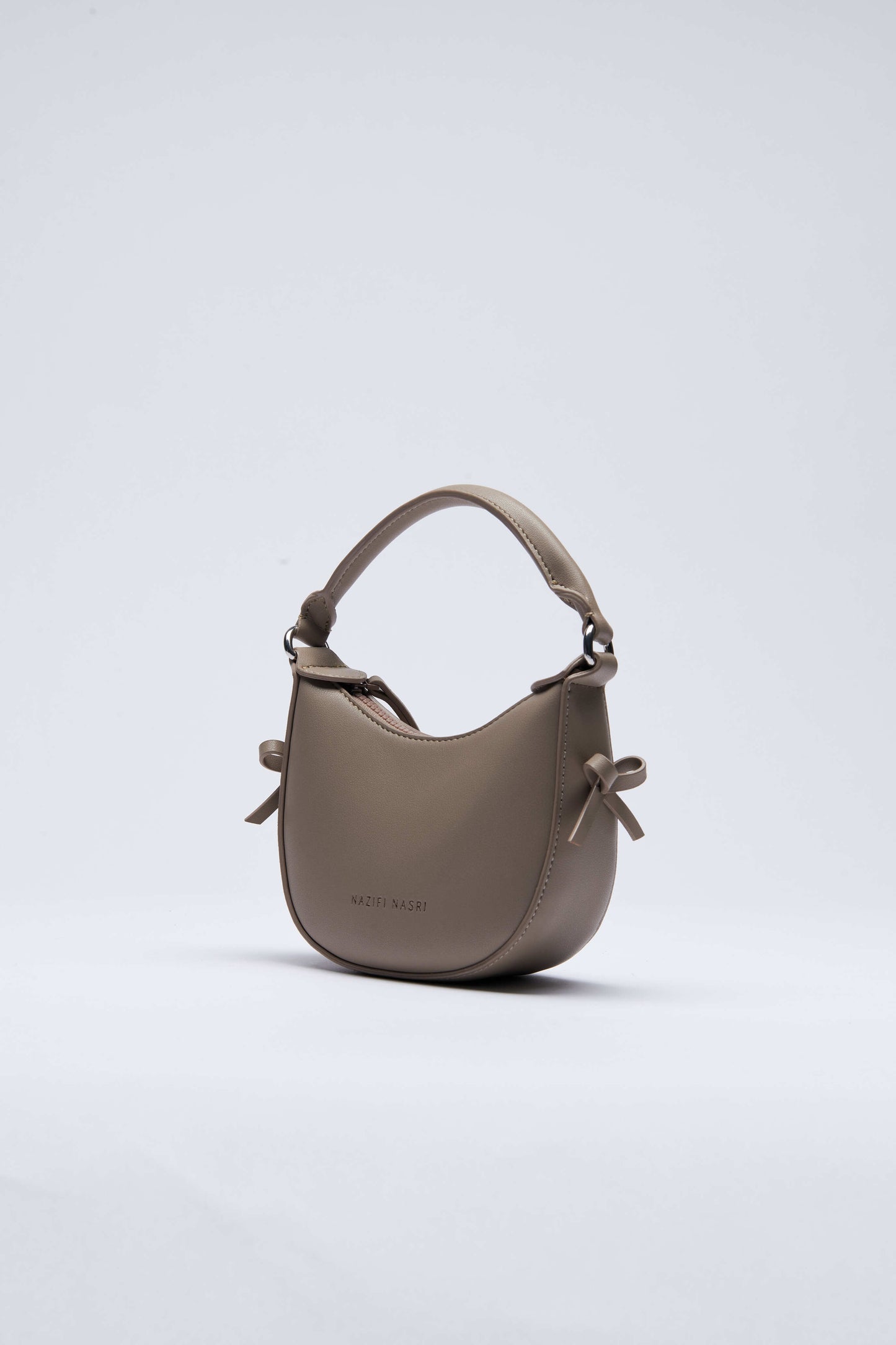 Mini Ribbon bag - Taupe – Nazifi Nasri