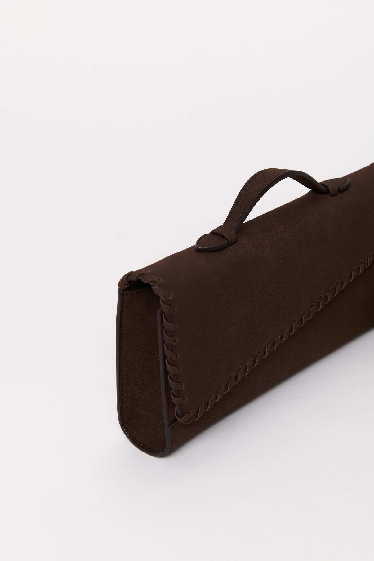 Pochette Suede Stitch - Coco